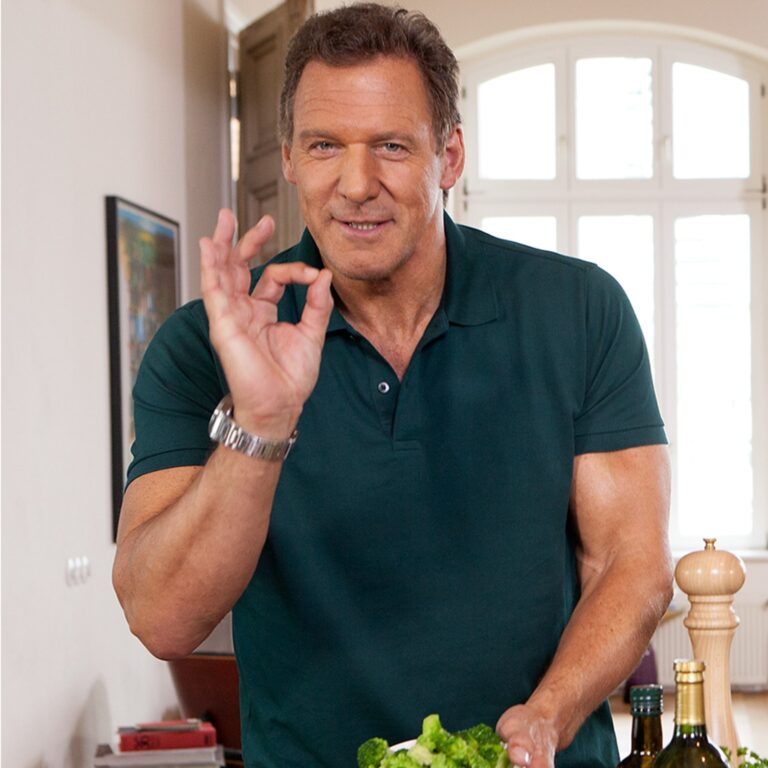 German bodybuilder and film star Ralf Moeller eats a vegan diet